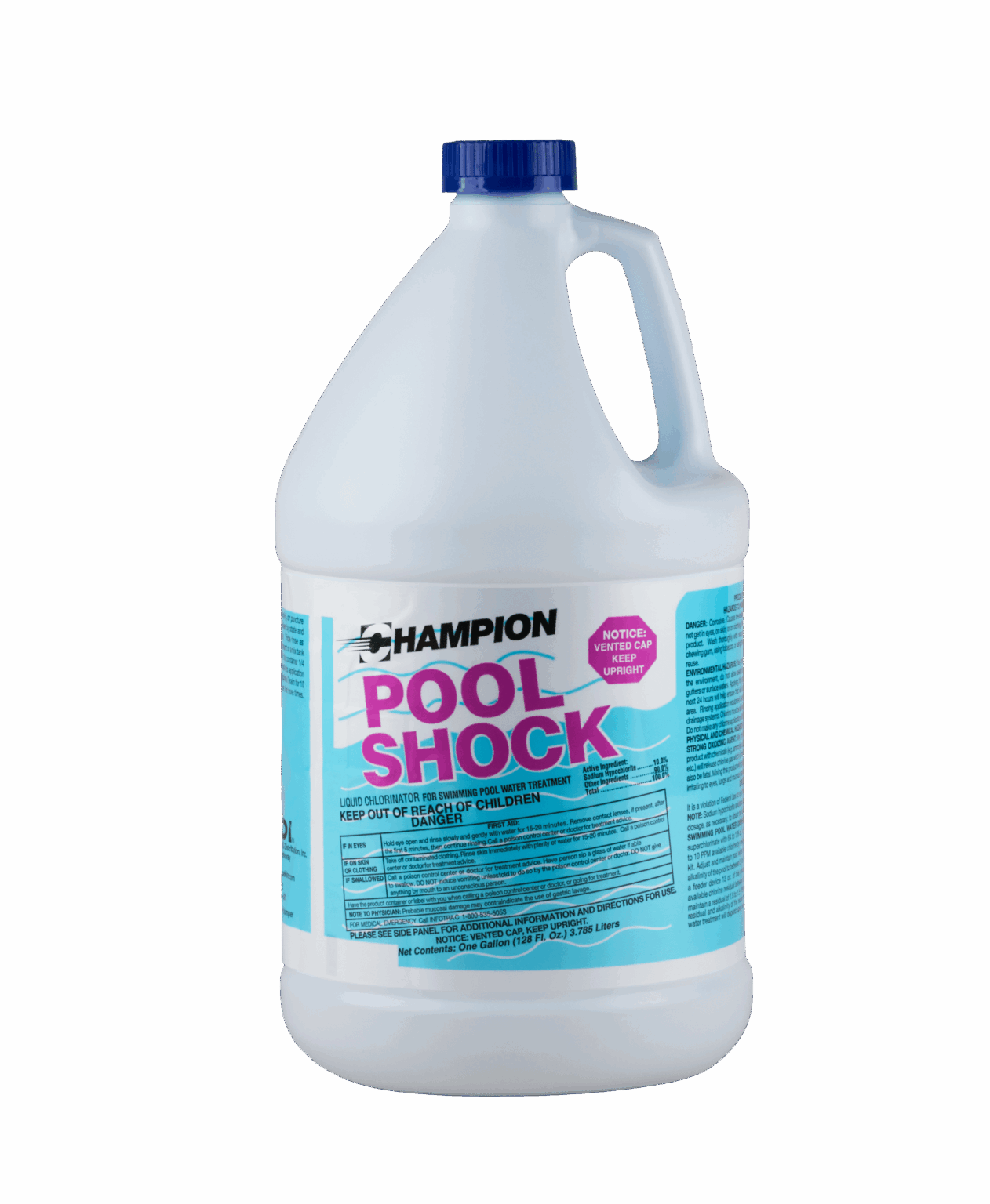 1 Gallon Unscented Champion Liquid Pool Shock 10%